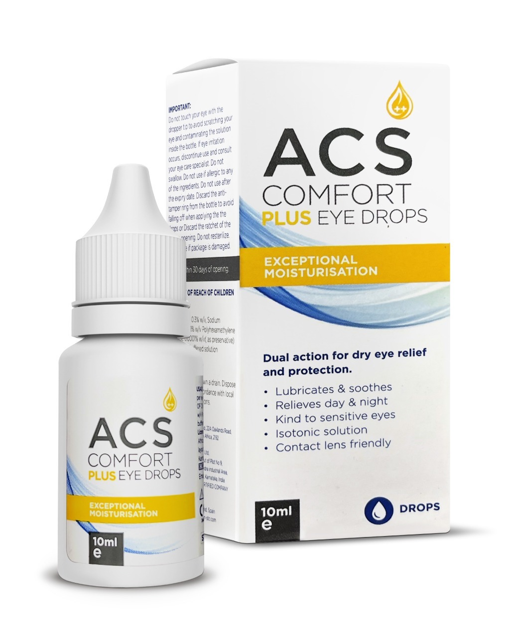 ACS Comfort Plus Eye Drops 10ml - ACS Pharma